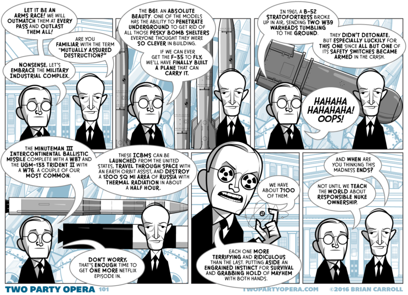 Two Party Opera – A comic about presidents and other star-spangled banter.