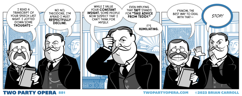 Two Party Opera – A comic about presidents and other star-spangled banter.