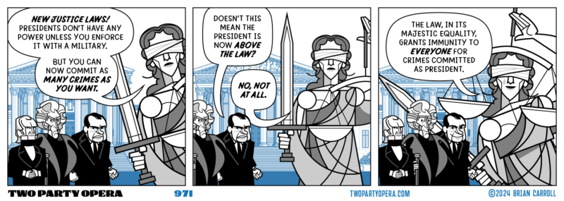 Two Party Opera – A comic about presidents and other star-spangled banter.