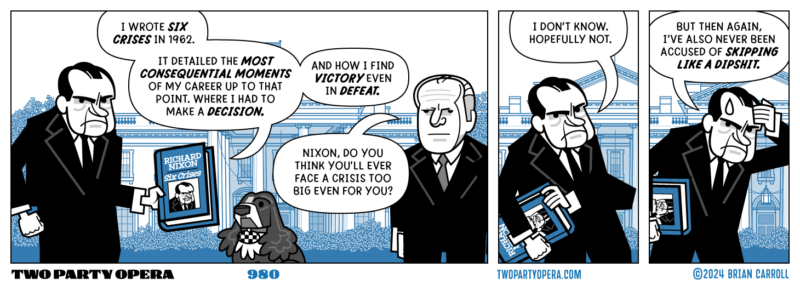 Two Party Opera – A comic about presidents and other star-spangled banter.