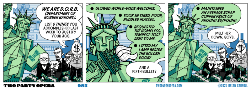 Two Party Opera – A comic about presidents and other star-spangled banter.